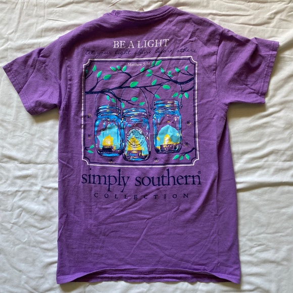 Simply Southern | Tops | Simply Southern Be A Light Tshirt | Poshmark